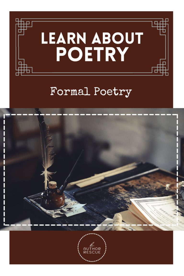 Poetry: Formal Poetry – Author Rescue